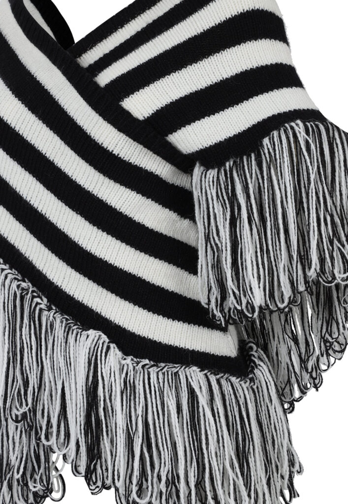 CROSSED FRINGES TWO TONE TOP – MAZ Manuela Alvarez